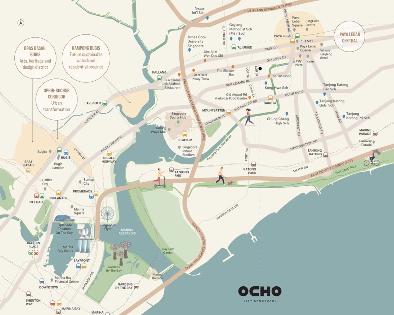 Ocho Location | Geylang Lorong 32 Singapore